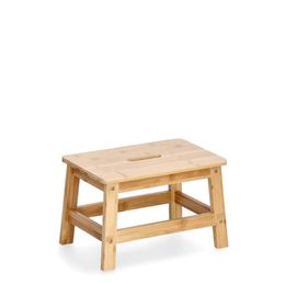 zeller Present FU&szlig;BANK, Natur, Holz, Bambus, 38.5x26x25 cm, Wohnzimmer, Hocker, Sitzhocker