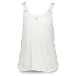 Puma Funktionstop "Run Cloudspun Marathon" in Wei&szlig; - 55% | Gr&ouml;&szlig;e L | Damen-outdoor-tops-shirts