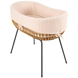 Jimmylee Stubenkorb, Schwarz, Beige, Ecru, Metall, Kunststoff, Textil, H&ouml;he ca. 4 cm, 50x80x90 cm, AZO-frei, Bezug abnehmbar/waschbar, Babym&ouml;bel, Babybetten, Stubenwagen & Babywiegen, Stubenwagen