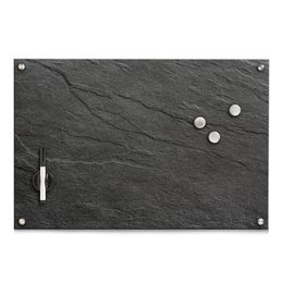 zeller Present Memoboard, Anthrazit, Glas, 60x40x1.6 cm, Dekoration, Magnettafeln & Pinnw&auml;nde, Memoboards