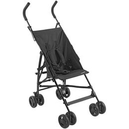 My Baby Lou Buggy, Schwarz, Textil, 4,7 Zoll, 45x99x73 cm, EN 1888, 5-Punkte-Gurt, Doppelbremse, Baby on Tour, Kinderwagen, Buggys