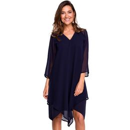 Stylove Kleid in Dunkelblau - 56% | Größe L | Damen-kleider