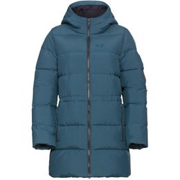 Jack Wolfskin Daunenmantel "Frozen Palace" in Blau - 44% | Größe L | Damenjacken