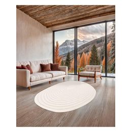 bobochic Kurzflor-Teppich "Briac" in Beige - 17% | Größe 160x230 cm |