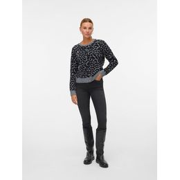 V&eacute;ro Moda Vero Moda Cardigan in Grau/ Schwarz - 62% | Gr&ouml;&szlig;e XS | Damen-pullover-cardigans