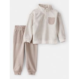 Carter's carter's 2tlg. Outfit in Beige/ Hellbraun - 45% | Gr&ouml;&szlig;e 110 | Kinder-sweatshirts-jacken