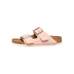 Birkenstock Leder-Pantoletten "Arizona" in Rosa - Weite S - 24% | Größe 39 | Damen-pantoletten