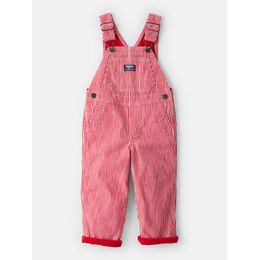 Oshkosh Latzhose in Rot/ Weiß - 52% | Größe 110 | Kinderhosen
