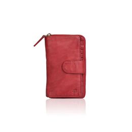 Bellicci Leder-Geldbörse "Collins" in Rot - (B)9 x (H)17 x (T)3 cm - 41% | Portemonnaies-etuis