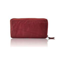 Bellicci Leder-Geldbörse "Greta" in Rot - (B)19,5 x (H)10 x (T)3 cm - 49% | Portemonnaies-etuis