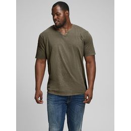 Jack & Jones Jack & Jones Shirt "Split" in Oliv - 40% | Größe M | Herren-plussize