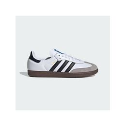 Adidas Leder-Sneakers "Samba OG" in Weiß/ Grau/ Schwarz - 10% | Größe 37 1/3 | Damen-sneakers