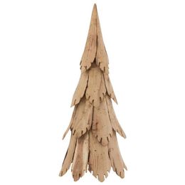 J Line 2er-Set: Dekoobjekte "Weihnachtsbaum" in Beige - (H)58 x &Oslash; 23 cm - 34% | Dekofiguren