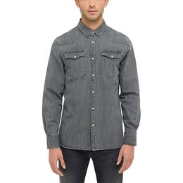 Mustang Jeanshemd in Grau - 52% | Gr&ouml;&szlig;e L | Herren-plussize