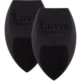 LUVIA COSMETICS Schminkschwamm »Diamond Make-up Sponge Set« feinporige Oberfläche für natürliches Hautbild schwarz Make-up Blender zum...