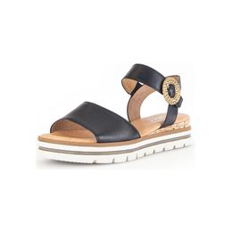Gabor Leder-Sandalen in Schwarz - 50% | Gr&ouml;&szlig;e 39 | Damen-sandalen