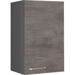 Nobilia H&auml;ngeschrank &raquo;"Riva", Ausrichtung w&auml;hlbar, vormontiert,&laquo; in drei Breiten: 30, 45 und 60 cm, mit Soft-Close-Funktion grau