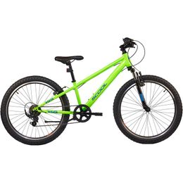 S'COOL S&rsquo;COOL Jugendfahrrad &raquo;S'COOL Xroc 24-K6 Neon Green/Ocean&laquo; 6 Gang Shimano Kettenschaltung Jugendfahrrad