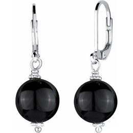 Elli Paar Ohrh&auml;nger &raquo;Schmuck Geschenk Silber 925 Ohrringe&laquo; mit Onyx silberfarben-Schwarz + Schwarz Elegante Ohrringe