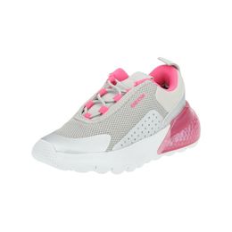 Geox Sneaker »Sneaker Lederimitat/Textil« Silber/Rosa 28 28 Verschluss: Schlupfschuh
