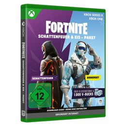 EPIC GAMES Spielesoftware »Fortnite Schattenfeuer & Eis Paket (Code in Box)« Xbox Series X (ohne Farbbezeichnung) LEGO Style Eisbiss-Outfit