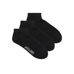 Jack & Jones JACK & JONES Sneakersocken &raquo;JACLOUIS &ndash; Sockenpackung mit Stretch-Anteil, Einheitsgr&ouml;&szlig;e&laquo; Packung, 3 Paar tlg. unifarben, casual Black Pack:Black -...