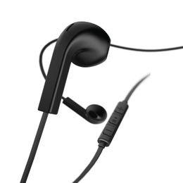 Hama In-Ear-Kopfh&ouml;rer &raquo;Kopfh&ouml;rer "Advance", Earbuds, Mikrofon, Flachbandkabel in Ear&laquo; schwarz Die vergoldete Beschichtung des Steckers bietet eine...