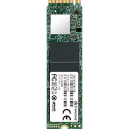 Transcend interne SSD &raquo;MTE110S PCIe SSD 256GB&laquo; 256 GB Anschluss M.2 (2880) gr&uuml;n Schreibgeschwindigkeit maximal in MB/s: 1100