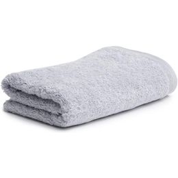 M&ouml;ve Handt&uuml;cher &raquo;Superwuschel&laquo; Handtuch mit Bord&uuml;re, 100% Premium Cotton Baumwolle, einfarbig, weich silber Walkfrottee, Baumwolle