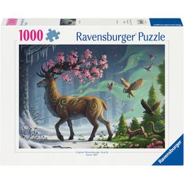 Ravensburger Puzzle &raquo;Der Hirsch als Fr&uuml;hlingsbote&laquo; Made in Germany bunt