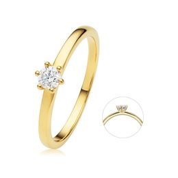 ONE ELEMENT Ring '6er-Krappe' female Gold size 57