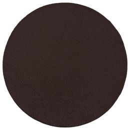 MERINOS Teppich &raquo;Loft 37&laquo; rund 16 mm H&ouml;he Kunstfellteppich besonders weich und kuschelig, Fell Haptik braun Obermaterial: 100% Polyester &Oslash; 120 cm...