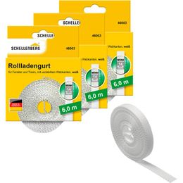 Schellenberg Rollladengurt »Mini 14 mm, 6 m, zur Bedienung eines Rollladens mit Gurtwickler« Set, 3 Stk. tlg. Gurtband in unterschiedlichen Farben...