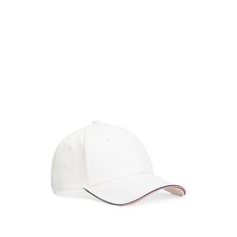 Tommy Hilfiger Damen Baseball Cap &raquo;TH CORPORATE COTTON 6 PANEL CAP&laquo; mit dezentem Logo-Pin &uuml;ber dem Schild wei&szlig;