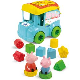 Clementoni Steckspielzeug &raquo;Baby , Peppa Pig, Formensortier-Bus&laquo; Made in Europe bunt Steckspielzeug