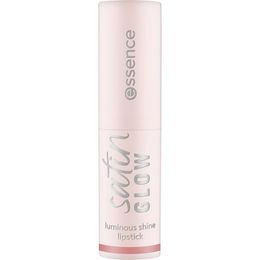 Essence Lippenstift »satin GLOW luminous shine lipstick« 3-tlg., Satin-Finish, langanhaltend, Farbintensiv, hohe Deckkraft Blushin It Lippenstift...