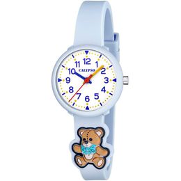 Calypso Watches Quarzuhr &raquo;My First Watch&laquo; Armbanduhr, Kinderuhr, M&auml;dchen, analog, Teddyb&auml;r hellblau Niedliche Kinderarmbanduhr