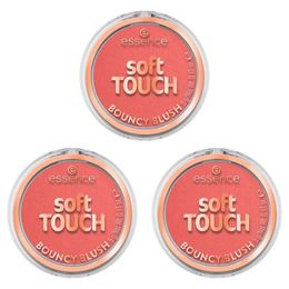 Essence Rouge »soft TOUCH BOUNCY BLUSH« 3-tlg., mittlere Deckkraft, langanhaltend, mattierend, alle Hauttypen exotic daisy Rouge von Essence