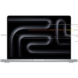Apple Notebook »MacBook Pro CTO« 35, 97 cm / 14, 2 ′′ M5 10-Core GPU 2.000 GB SSD silber HDMI, USB-C, DisplayPort, Thunderbolt 4, Kartenleser,...