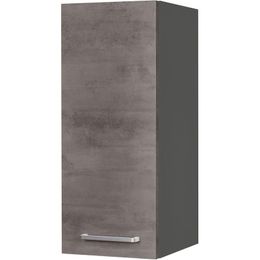 Nobilia Hängeschrank »"Riva", Ausrichtung wählbar, vormontiert, « in drei Breiten: 30, 45 und 60 cm, mit Soft-Close-Funktion Front: Beton...