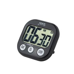 FILIUS zeitdesign Kurzzeitmesser Eieruhr, Küche, Küchentimer, Küchenaccessoires, digital, Piepalarm schwarz Handlicher Kurzzeitmesser