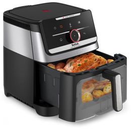 Tefal Heißluftfritteuse »Easy Fry Smart & Silence XXL« 1800 W Schwarz/Edelstahl