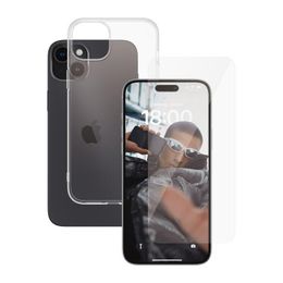 SAFE BY PANZERGLASS Displayschutzglas &raquo;2-in-1-Pack Screen Protector und Cover&laquo; f&uuml;r iPhone 15 Plus Transparent Inklusive d&uuml;nne und elegante H&uuml;lle