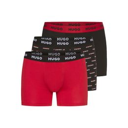 HUGO UNDERWEAR Boxershorts »BOXERBR TRPLT DESIGN«, Markenlogo am elastischem Bund Open Miscellaneous 978 L L 3er-Pack Boxershorts von HUGO Menswear