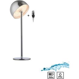 my home Tischleuchte »Akku Tischleuchte Hesper Indoor Outdoor, magnetischer Flaschenaufsatz« LED-Board Warmweiß Pilzlampe Flaschenaufsatz,...