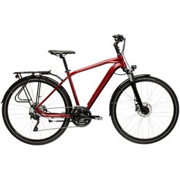 KROSS Trekkingrad »Herren-Trekkingrad 28" Trans 9.0 Rot 30 Gänge« 30 Gang Shimano DEORE T6000 Schaltwerk Kettenschaltung rot+schwarz