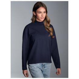 TRIGEMA Sweatshirt &raquo;Sweatshirt mit Stehkragen&laquo; navy XL XL Strukturierte Sweat-Qualit&auml;t