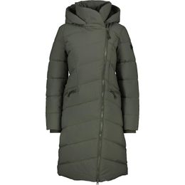 alife and kickin ALIFE & KICKIN Winterjacke &raquo;Damen NimaAK A&laquo; mit Kapuze in Wickeloptik mit abnehmbarer Kapuze und gef&uuml;tterten Fronttaschen olive drab M M Edles...