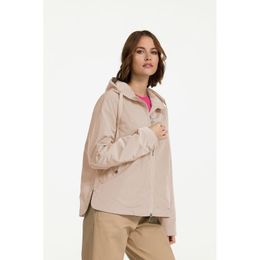 Manisa Damen Manisa Kurzjacke mit Kapuze mit Kapuze beige 44