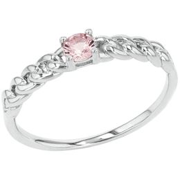 Amor Fingerring »2037272/-73/-74/-75/-76« mit Zirkonia (synth.) silberfarben-rosa 58 Funkelnder Amor Damen Solitärring mit Zirkonia (synth.)...